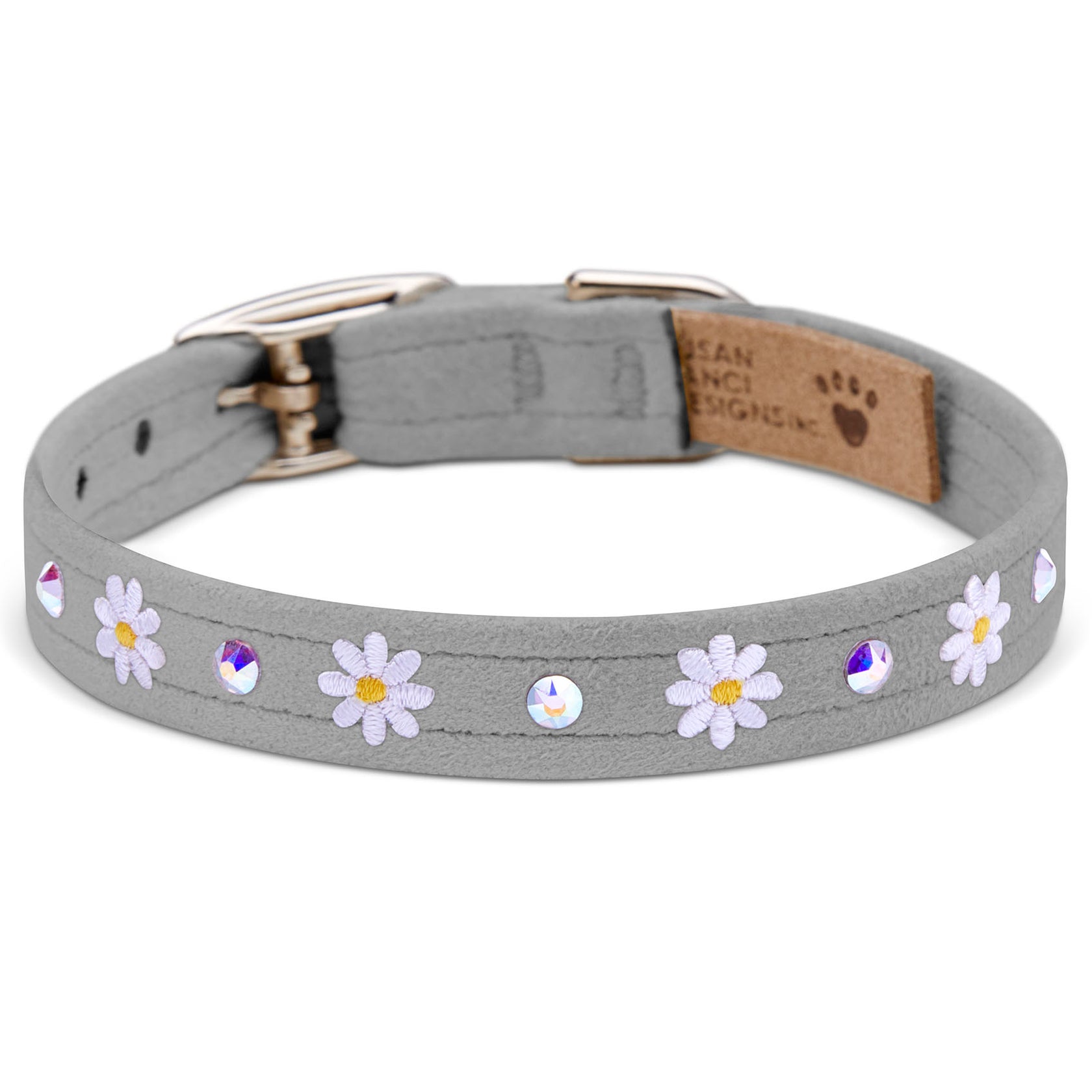 Small Daisy 1/2" Dog Collar | Susan Lanci Designs